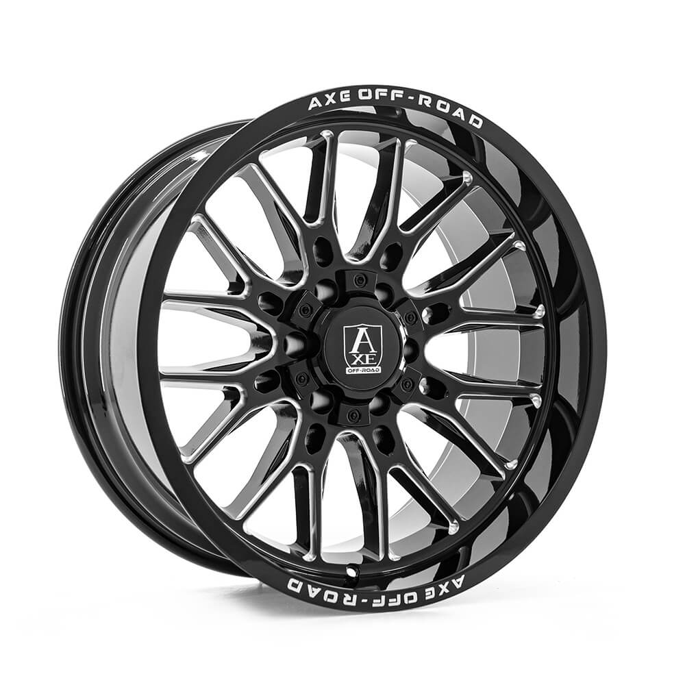 AXE ATLAS-20 Inch GLOSS BLACK & CHAMFERED – Premier Wheels UK Online