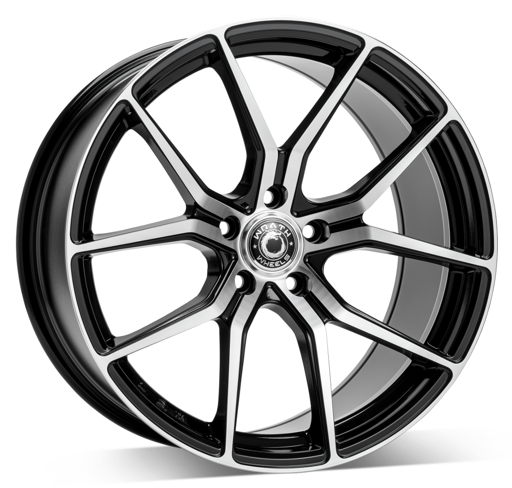 Wrath WF7 Gloss Black Polished Face – Premier Wheels UK Online